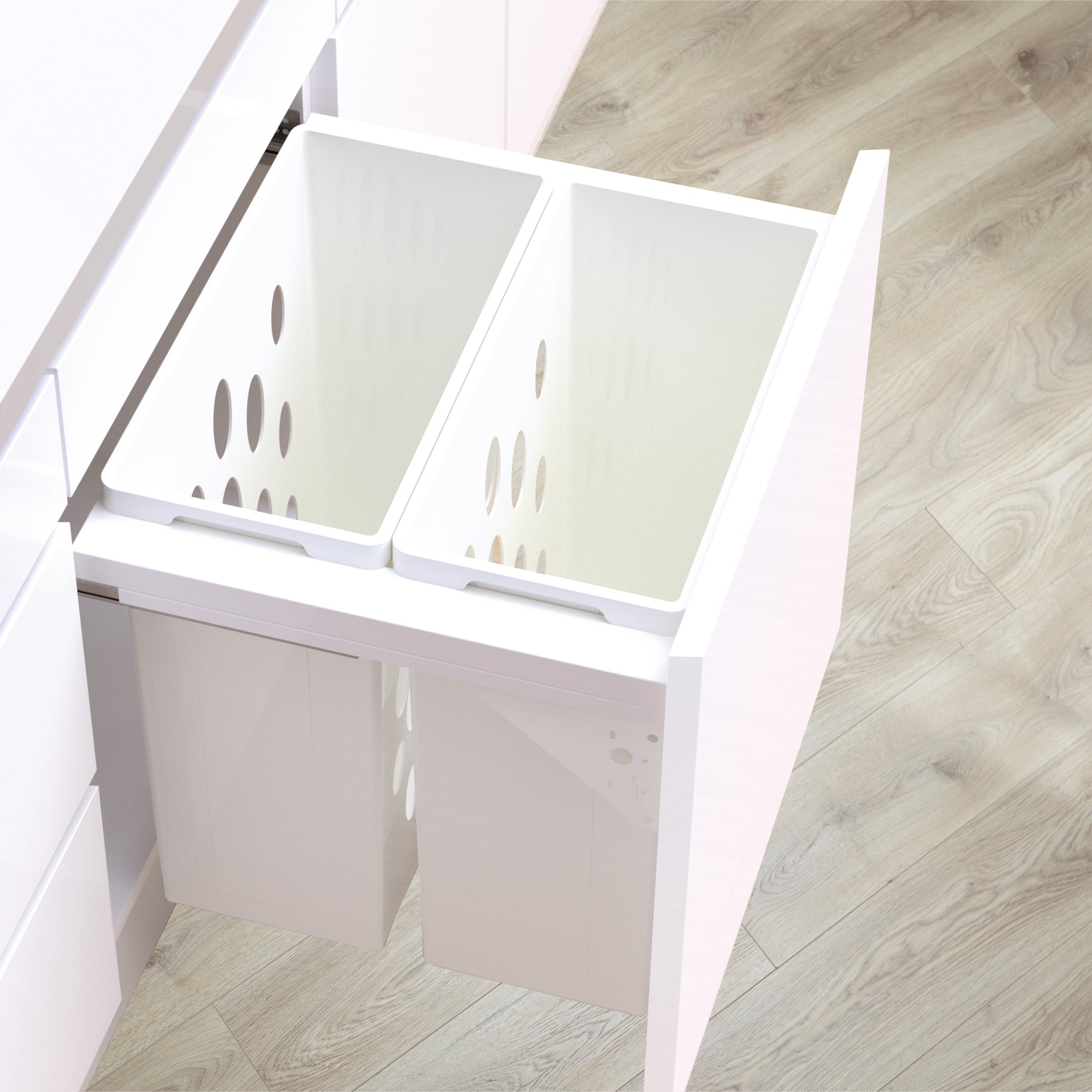 Wesco Built in Laundry Bin 84 Litres | 600mm Door | Binopolis Ltd
