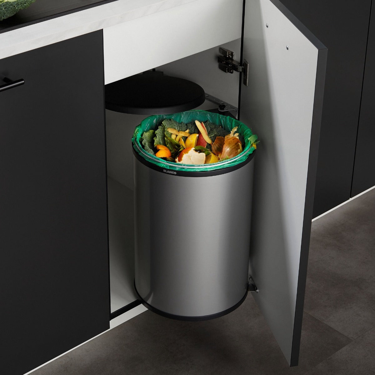 Integrated Pull-out Kitchen Bins for 400mm Hinged Cupboard Doors ...