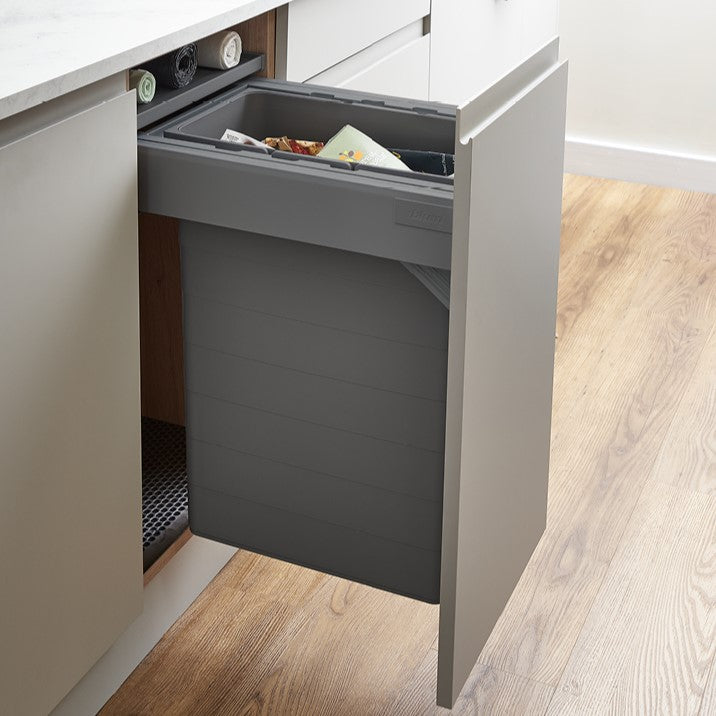 Kitchen Bins for 400mm Wide Pullout Doors | Integrated Cupboard Bins ...