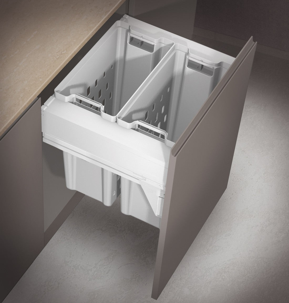 Built In Laundry Bins For Kitchen Cabinets | Utility Room Bins ...