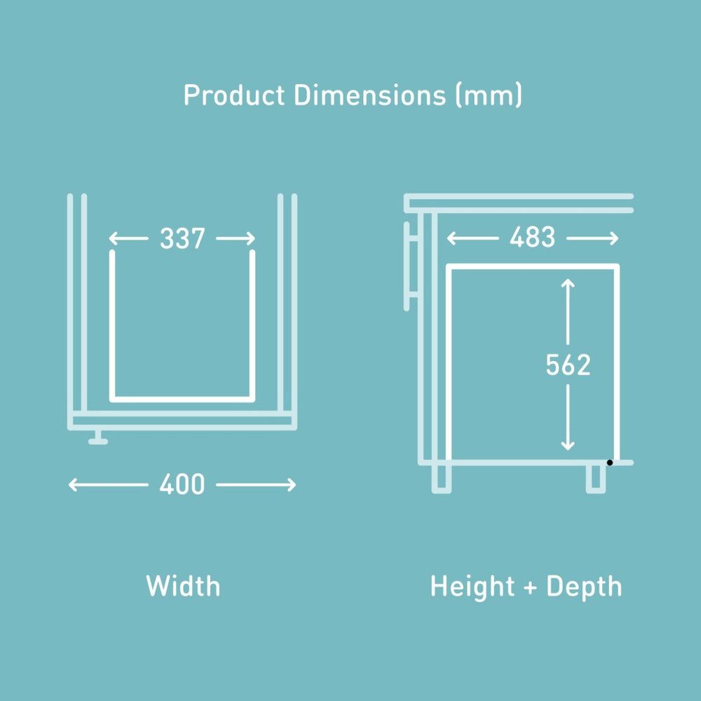 Hafele 2-Compartment 64L Recycling Bin : 400mm Door | Binopolis | Binopolis Ltd