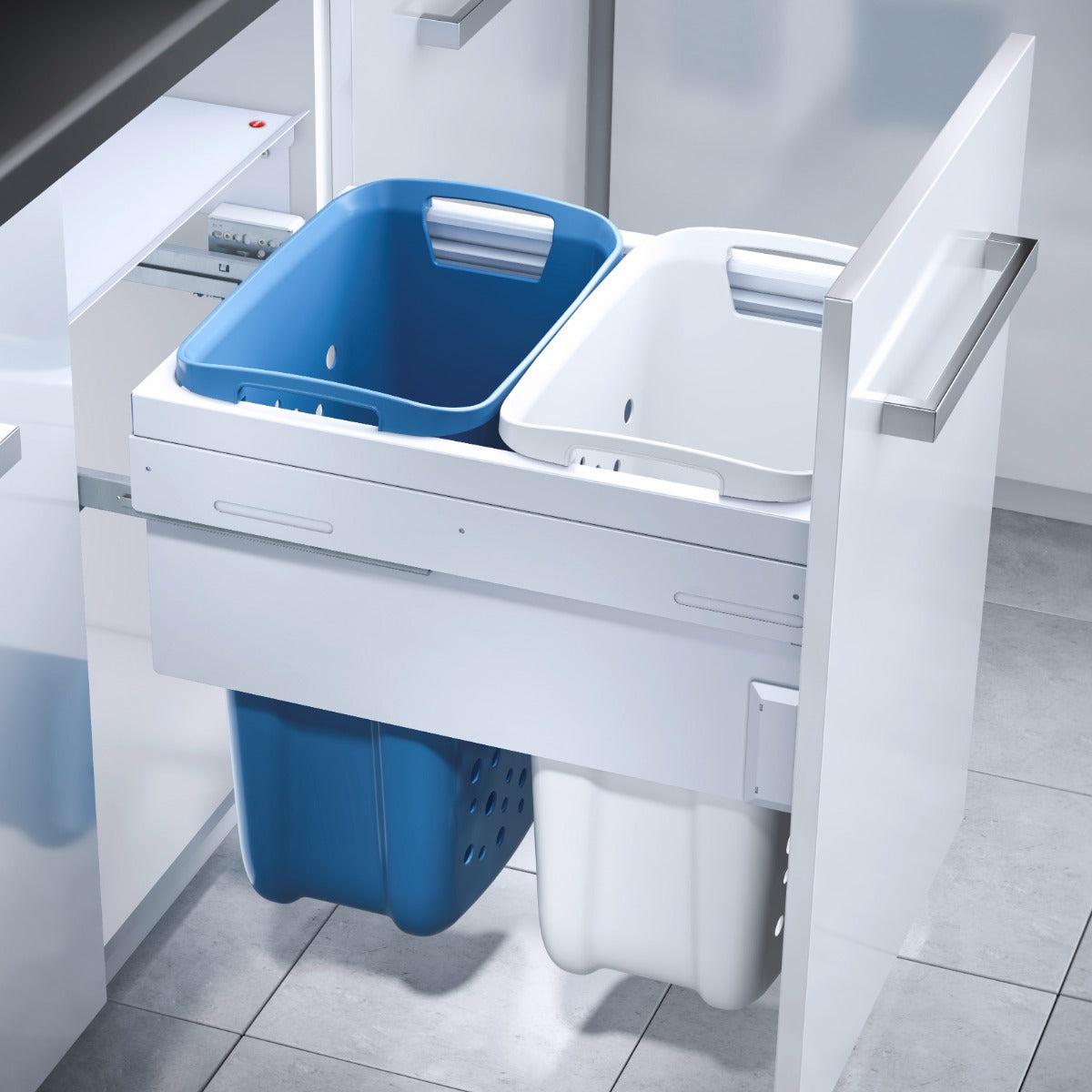 Built In Laundry Bins For Kitchen Cabinets | Utility Room Bins ...
