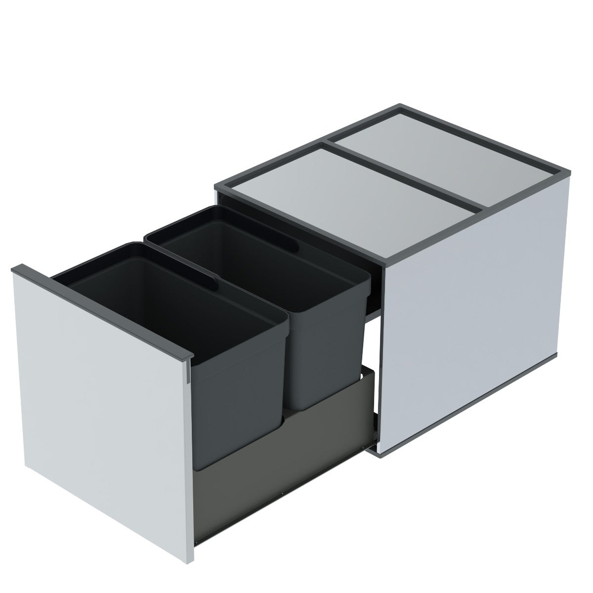 Tecnoinox Stainless Steel 2-Compartment 37L Recycler | Binopolis