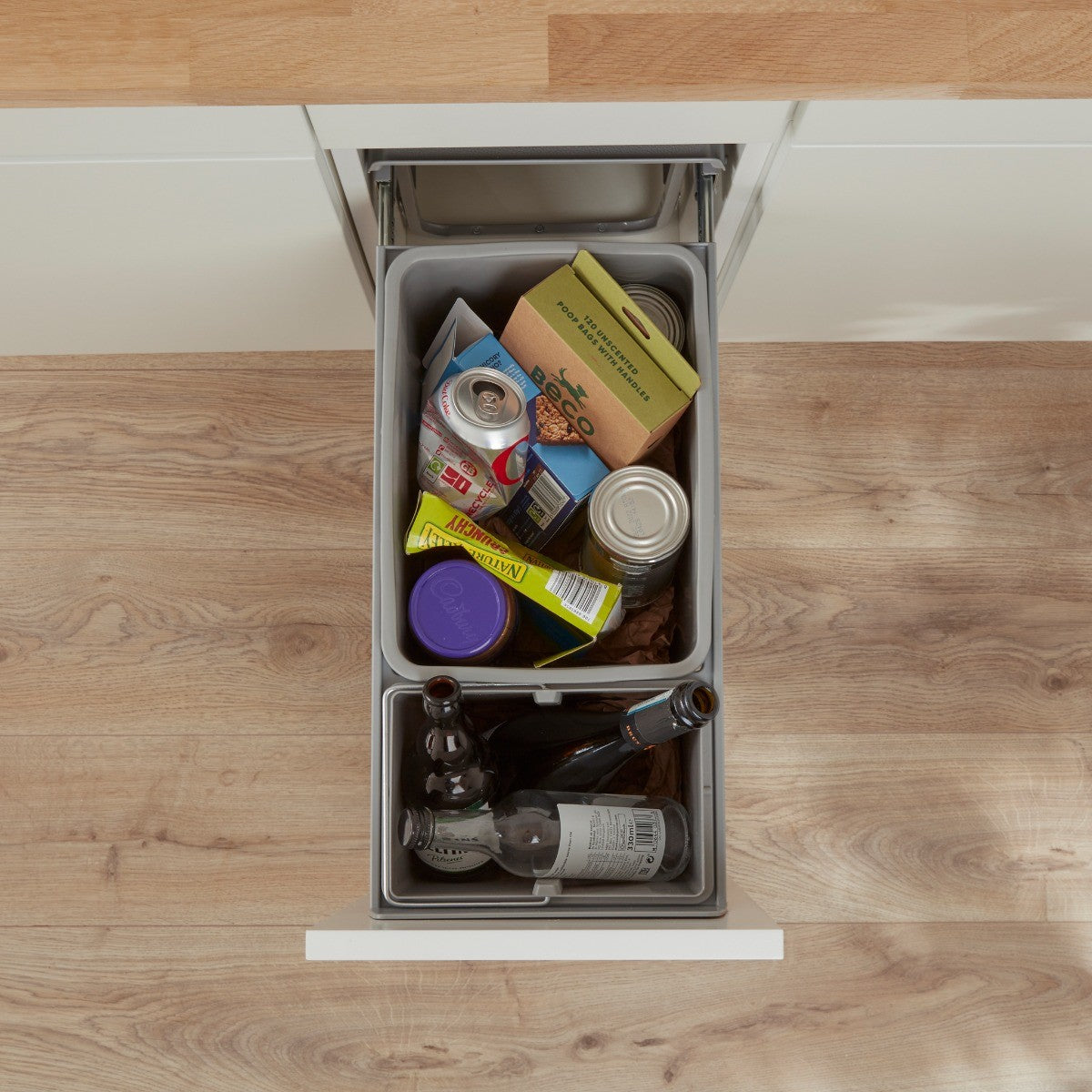 Wesco Bio Double Built-in 2-Compartment Bin 36L | 300mm Door ...